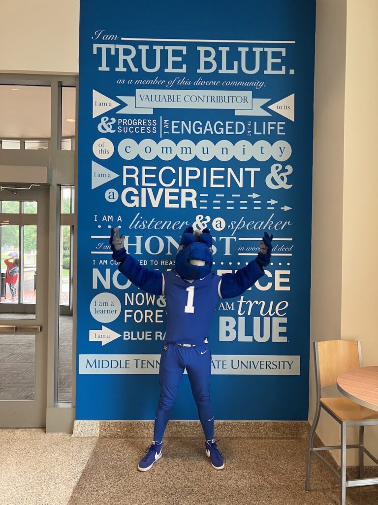Middle Tennessee State University Mascot