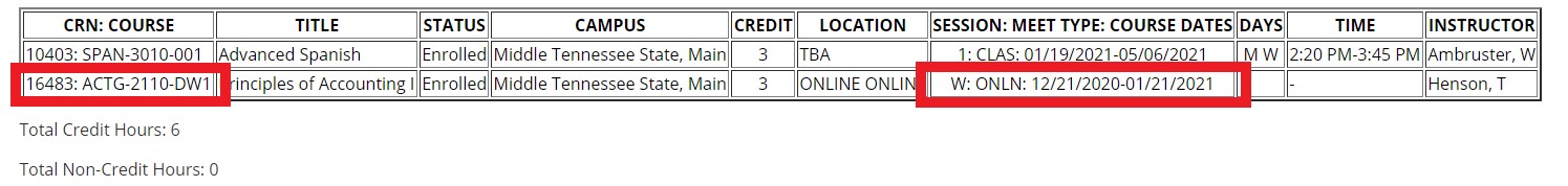 Winter Session FAQ – Registration