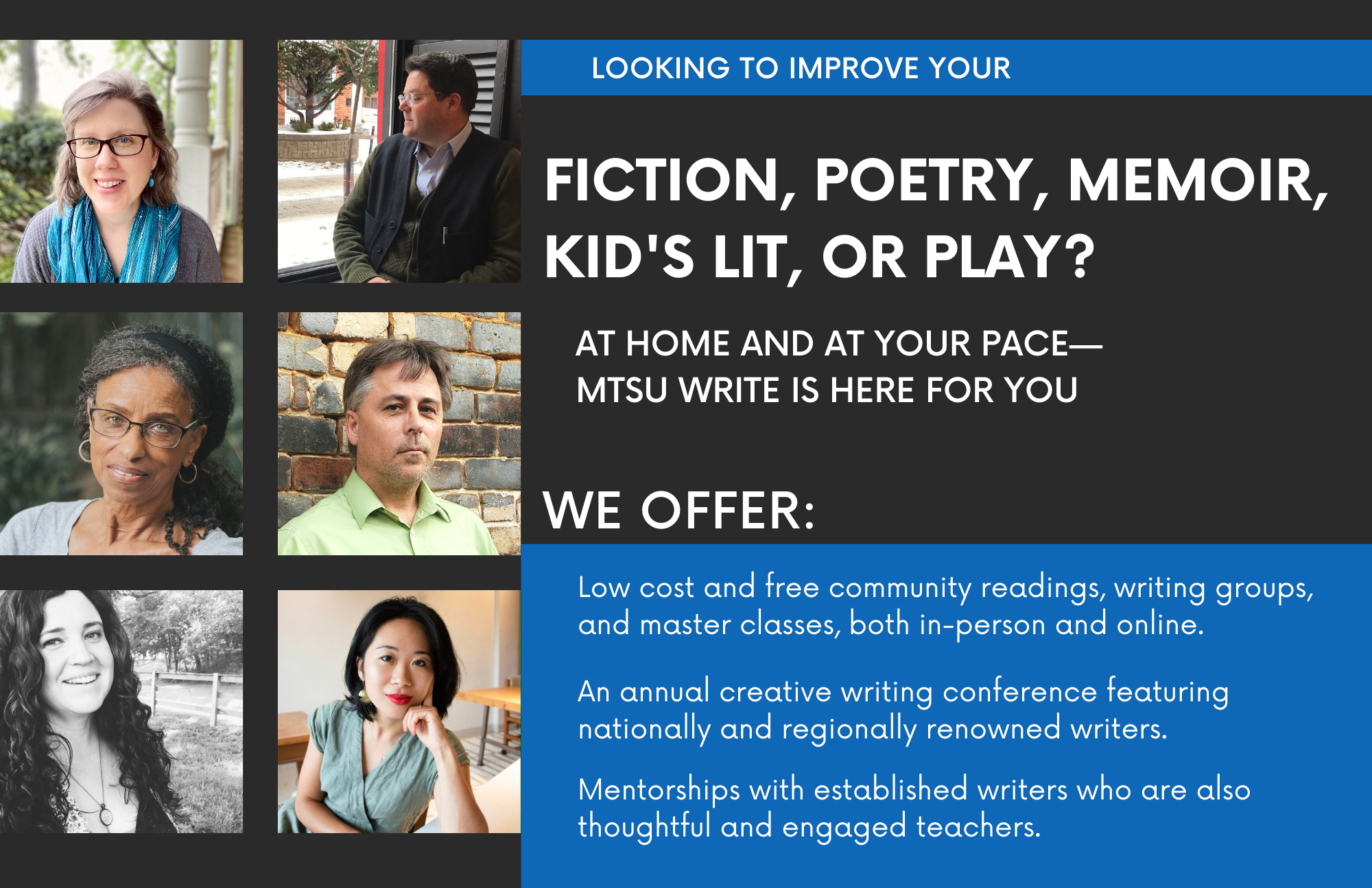 MTSU Write – A community-facing creative writing program
